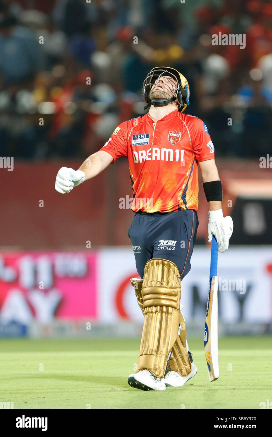 DELHI, INDIA - APRIL 29: Josh Inglis of Punjab Kings reacts after ...