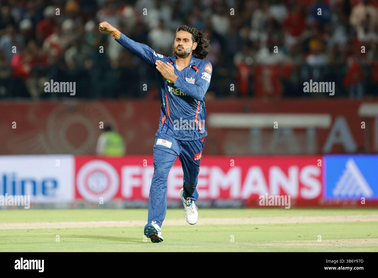 DELHI, INDIA - APRIL 29: Digvesh Singh of Lucknow Super Giants ...