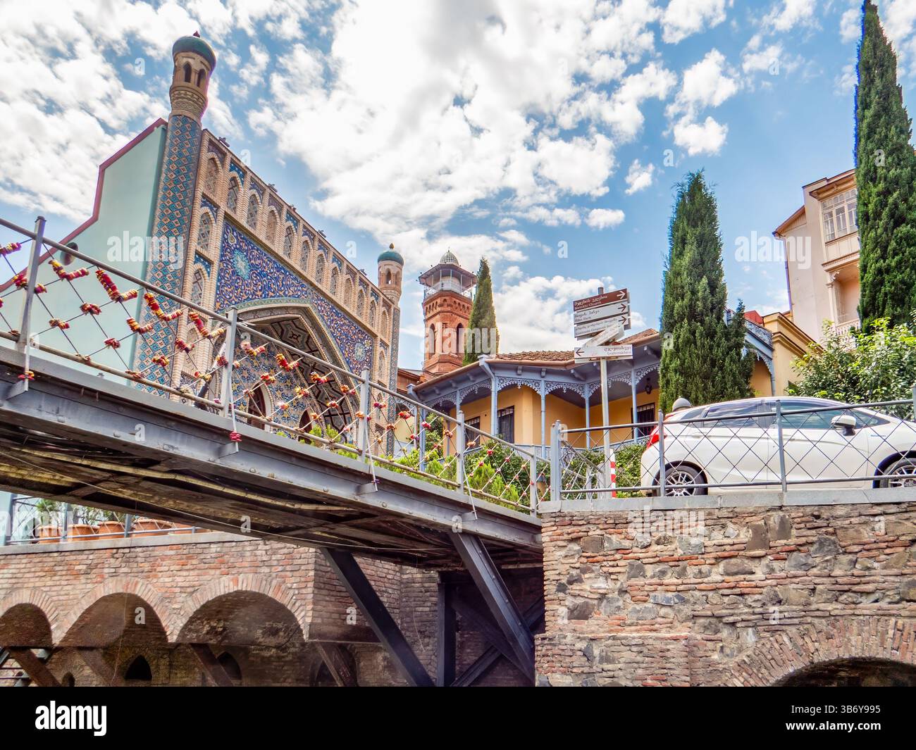 Tbilisi, Georgia. Iconic blue-tiled building of Orbeliani Baths ...