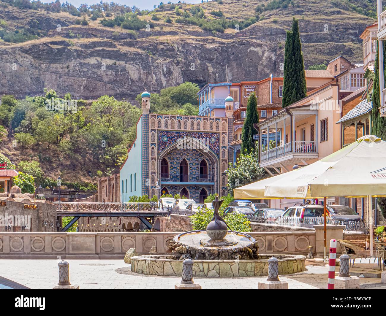 Tbilisi, Georgia. Iconic blue-tiled building of Orbeliani Baths ...