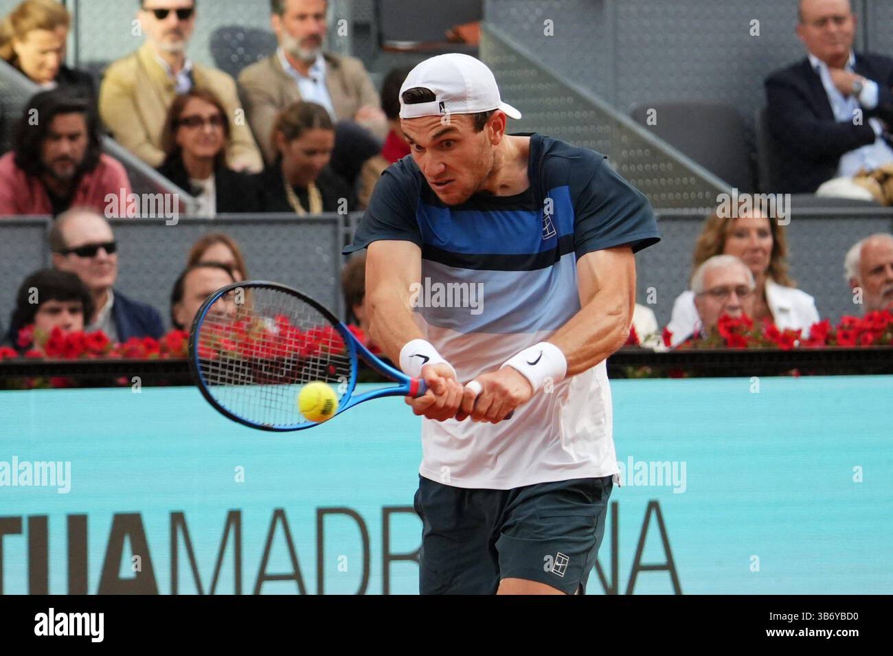 Madrid, Spain. 04th May, 2025. Tennis player Casperd Ruud vs Jack Draper during Final the Madrid ...