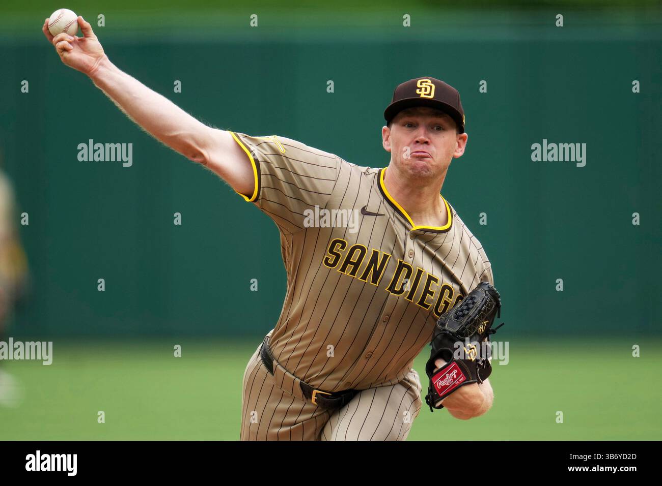 San Diego Padres pitcher Stephen Kolek delivers during the first inning ...