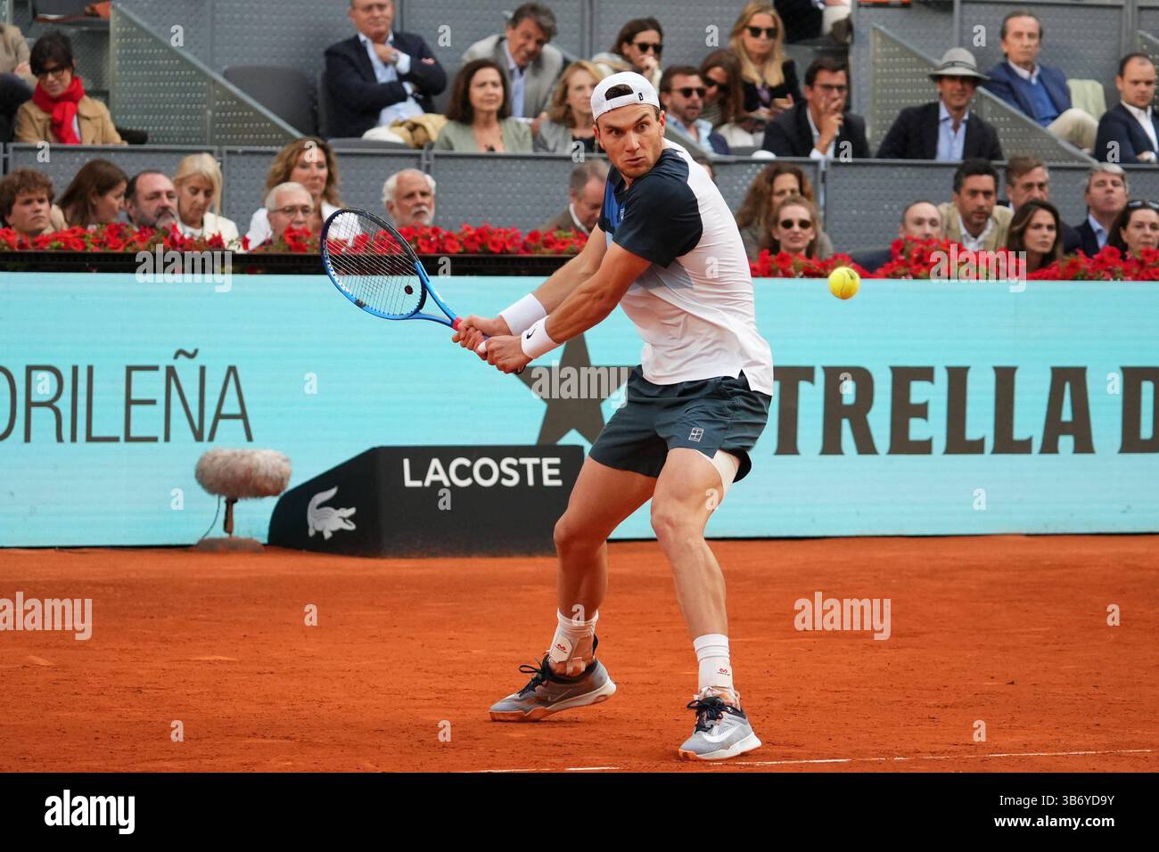Madrid, Spain. 04th May, 2025. Tennis player Casperd Ruud vs Jack Draper during Final the Madrid ...