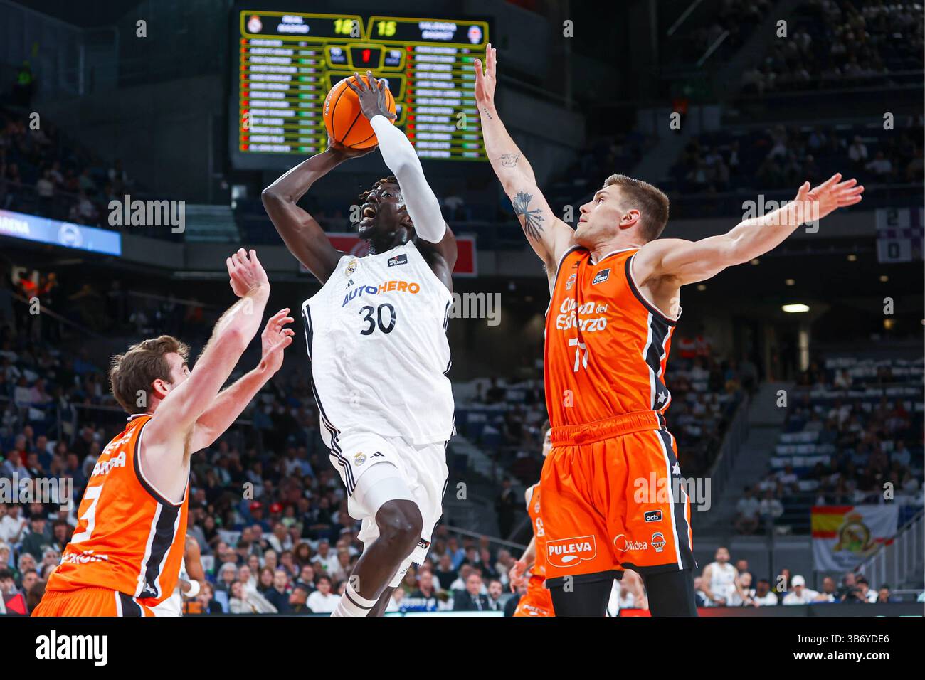 Madrid, Spain. 04th May, 2025. 4th May 2025; Movistar Arena; Liga Endesa; ACB; Real Madrid vs ...