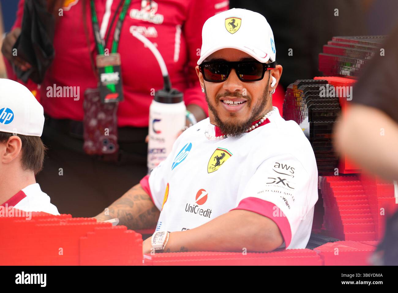 Miami, USA. 04th May, 2025. Lewis Hamilton (GBR), Ferrari, #44 sits ...