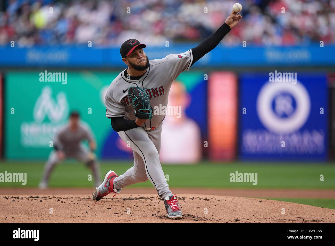 Arizona Diamondbacks' Eduardo Rodriguez pitches during the first inning ...