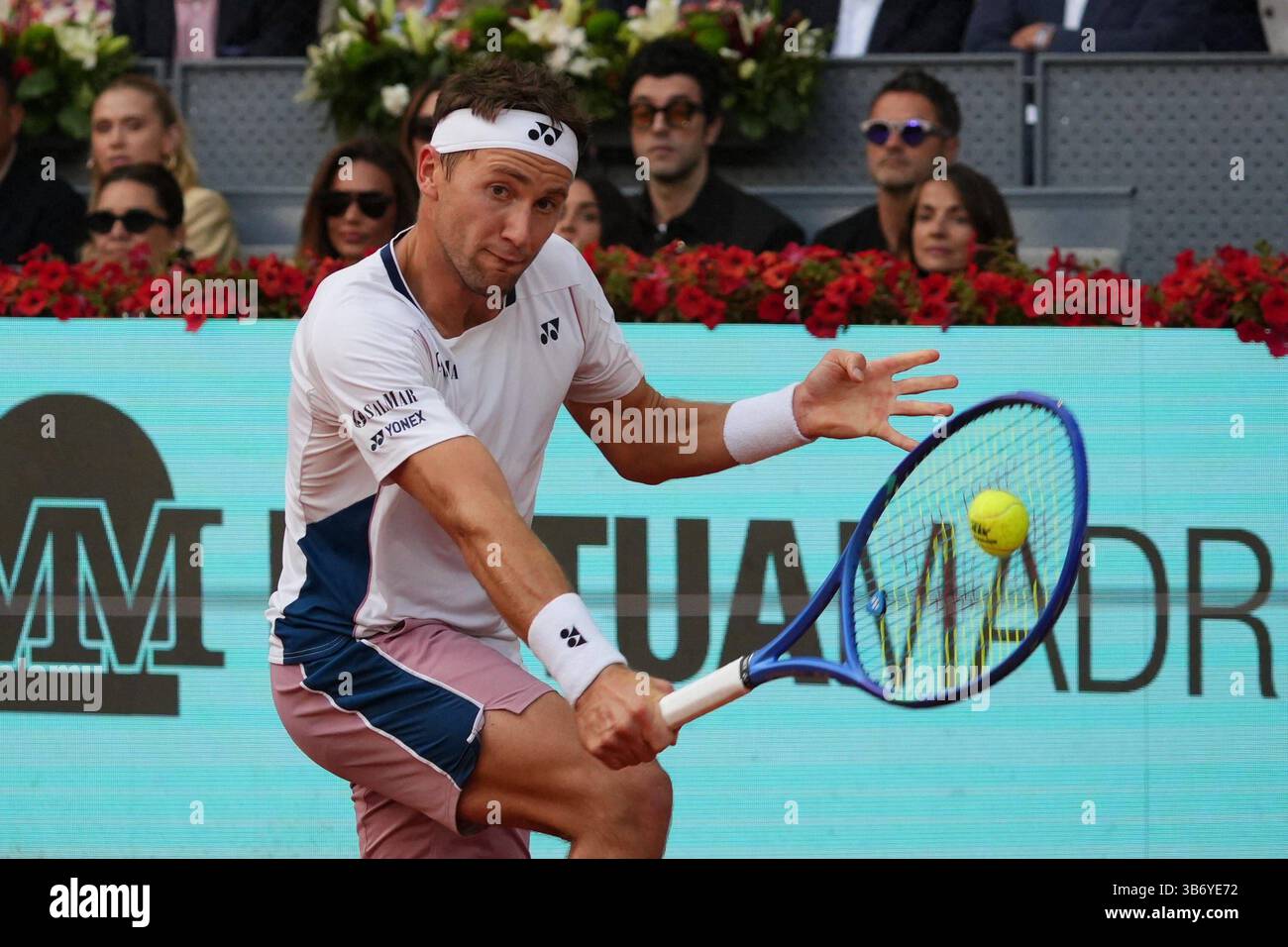 Madrid, Spain. 04th May, 2025. Tennis player Casperd Ruud vs Jack Draper during Final the Madrid ...