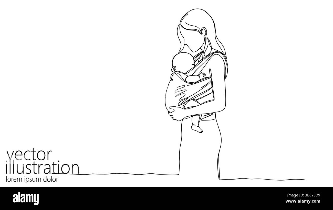 Infant, long hair mom Cut Out Stock Images & Pictures - Alamy