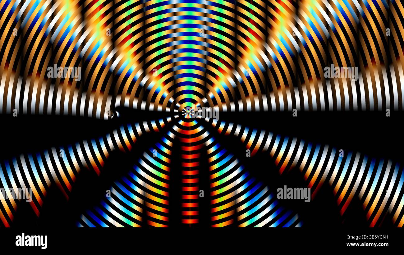 Symmetrical Optical Energy Burst – Abstract Vibrant Radial Design with ...