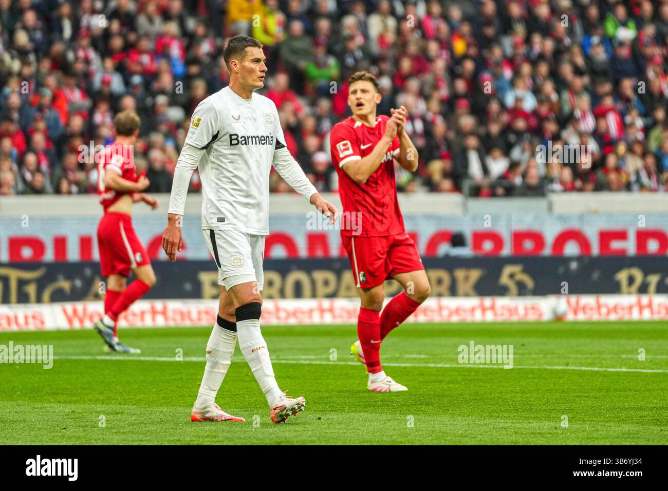 Freiburg, Deutschland. 04th May, 2025. Patrik Schick (Bayer 04 Leverkusen 14) 1. Bundesliga: SC ...