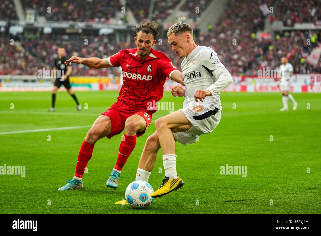 Freiburg, Deutschland. 04th May, 2025. Max Rosenfelder (SC Freiburg 37 ...