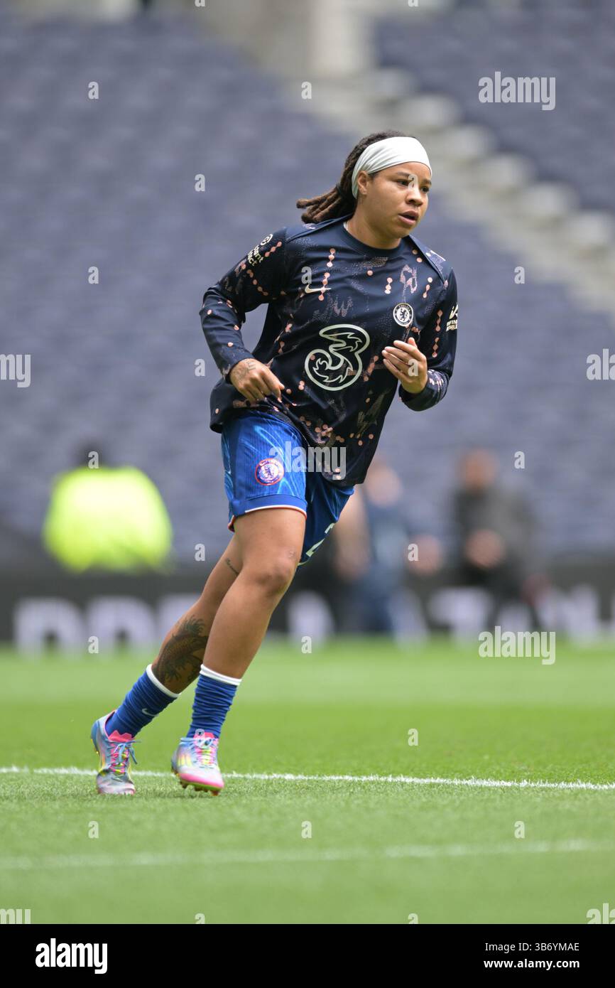 London, England on 4 May 2025. Mia Fishel of Chelsea Women during the ...