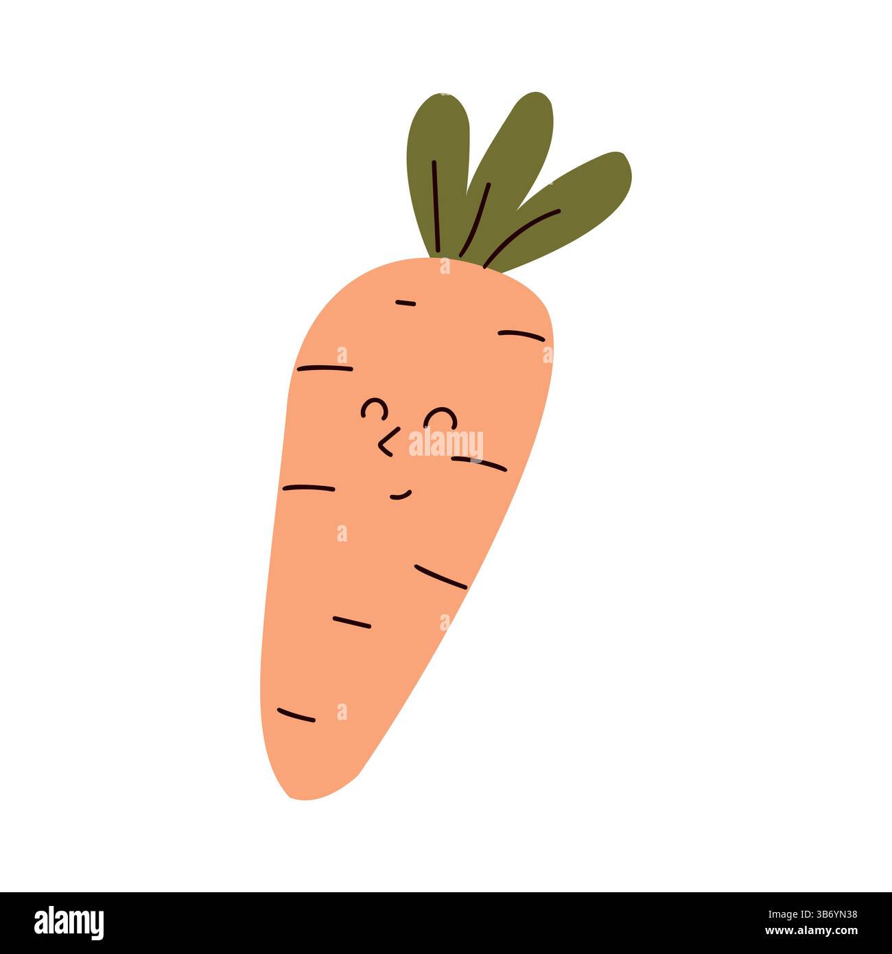 Smiling cartoon carrot. Vector illustration Stock Vector Image & Art ...