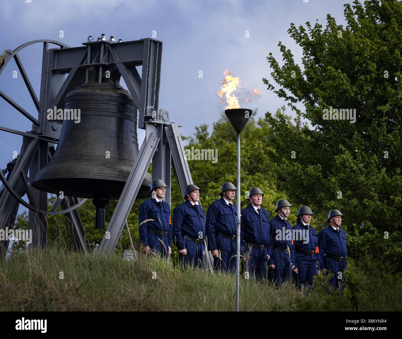 WASSENAAR - The Bourdon bell during the commemoration at the former ...