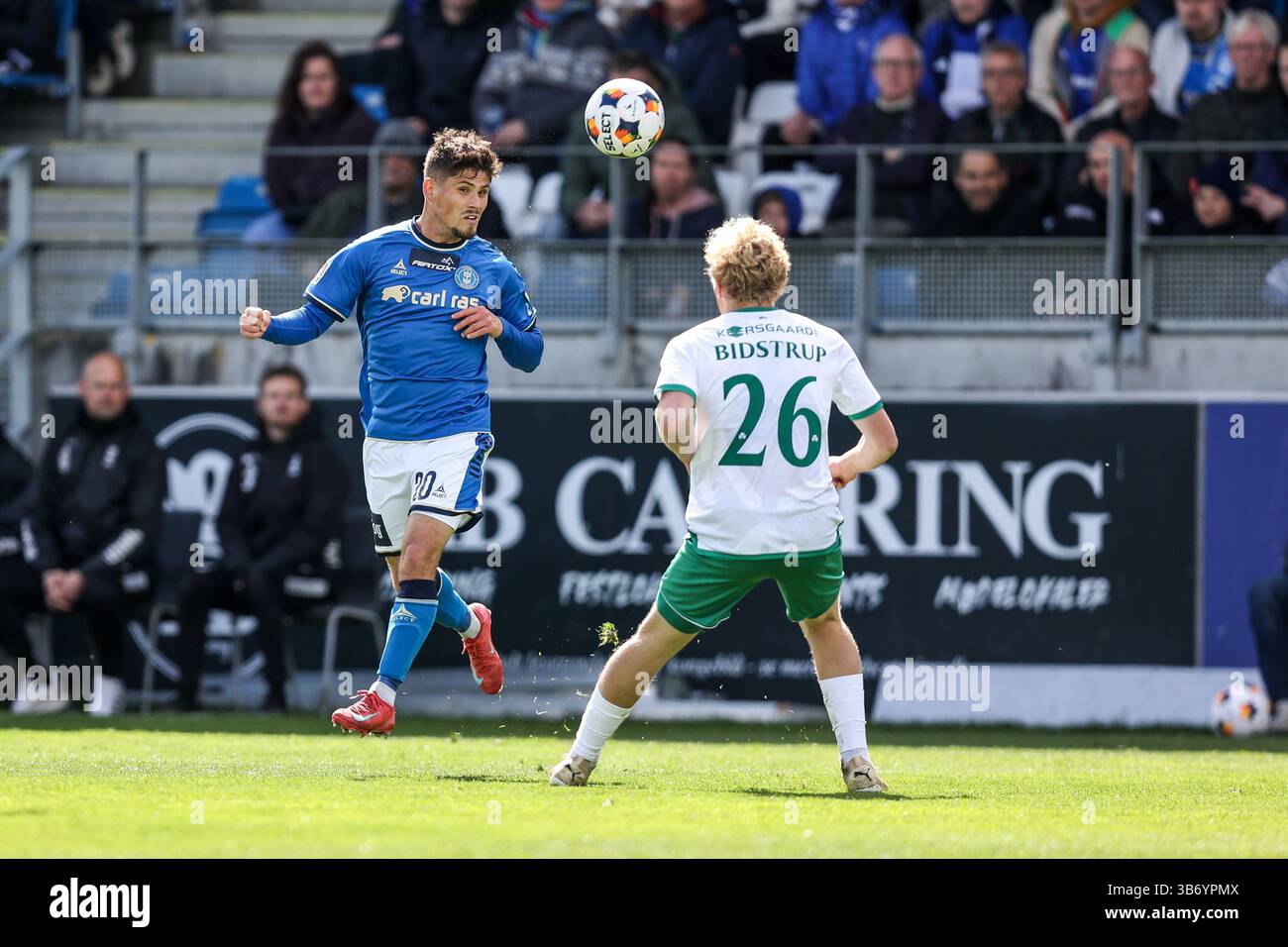 Lyngby, Denmark. 04th May, 2025. Leon Klassen (20) of Lyngby BK seen during the 3F Superliga ...