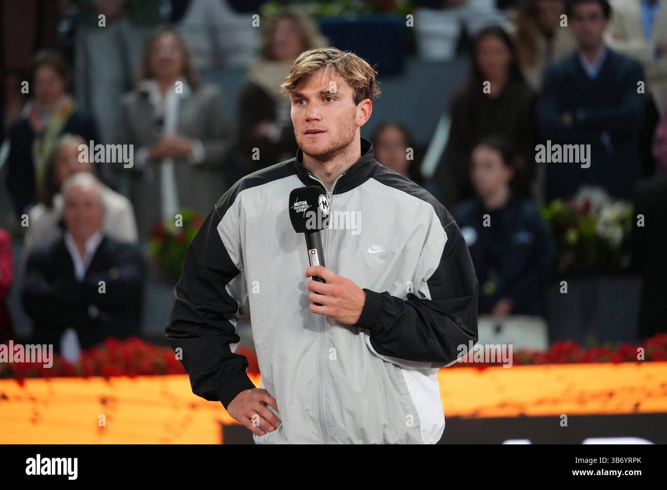 Madrid, Spain. 04th May, 2025. Tennis player Casperd Ruud vs Jack Draper during Final the Madrid ...