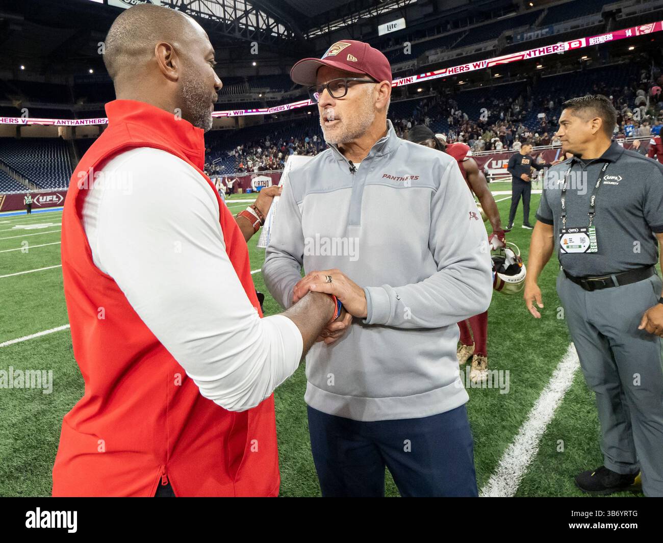 DETROIT, MI - MAY 04: Michigan Panthers head coach Mike Nolan and DC ...