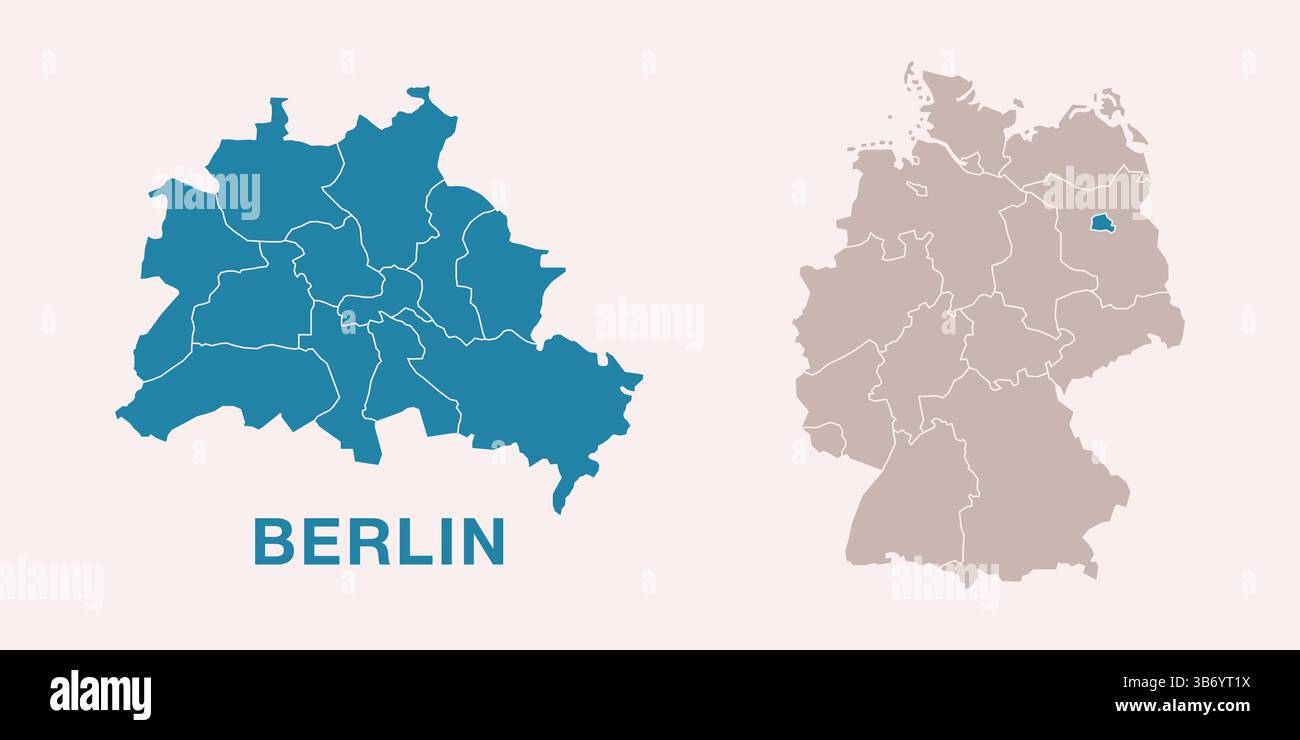 Germany political map capital berlin hi-res stock photography and ...