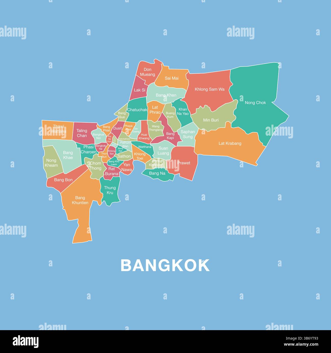 Thailand administrative map hi-res stock photography and images - Alamy
