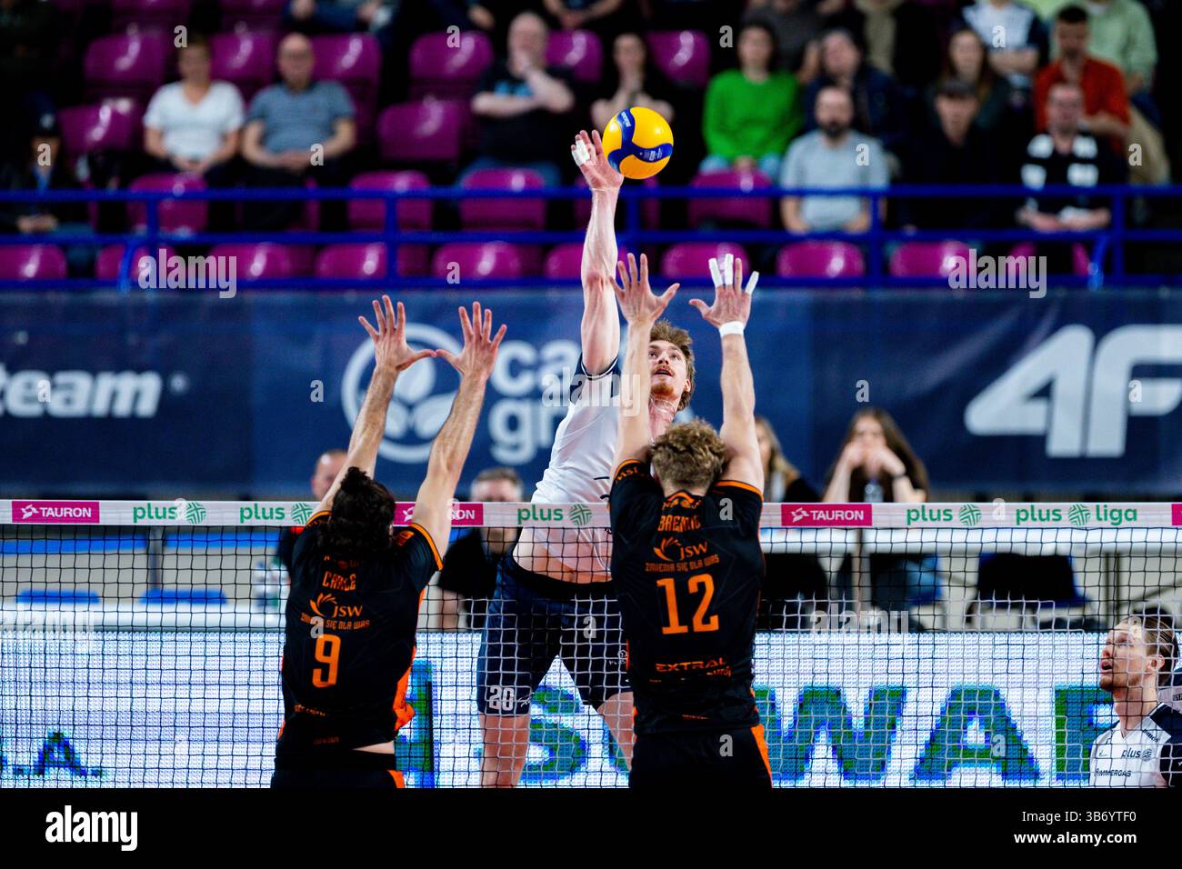 Warsaw, Poland. 4th May 2025. PlusLiga Polish Volleyball League match ...