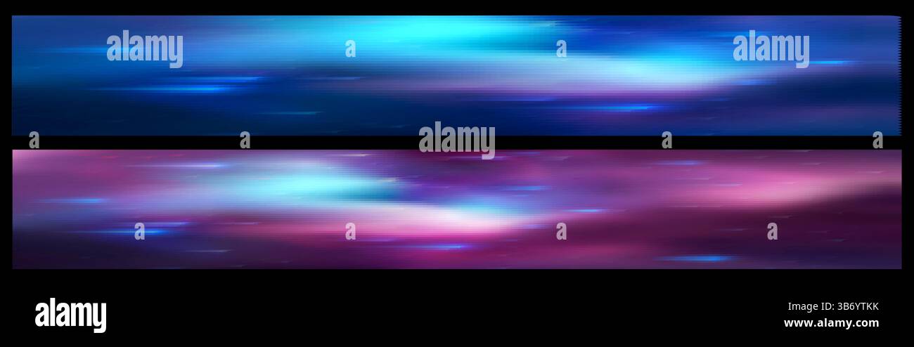 Vector illustration of vivid visual disturbances with pixel shift Stock ...