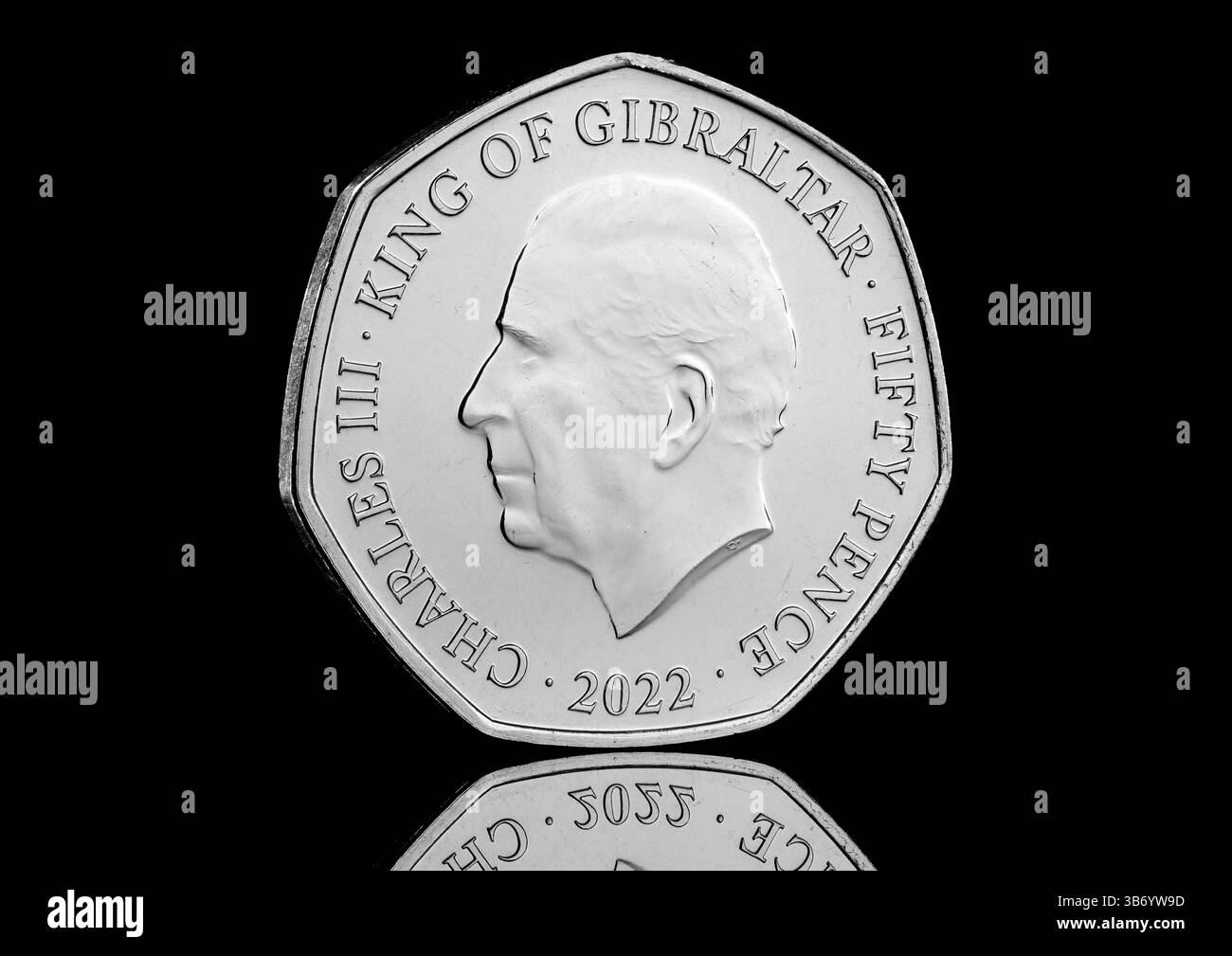 The 2022 End & Beginning of an Era Gibraltar 50p coin and the first ...