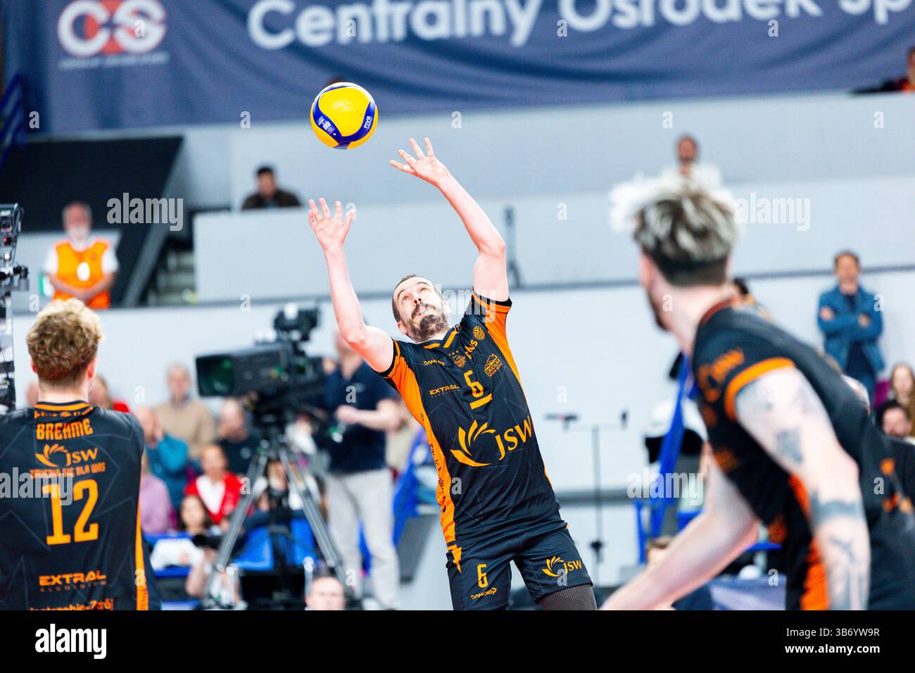 Warsaw, Poland. 4th May 2025. PlusLiga Polish Volleyball League match ...