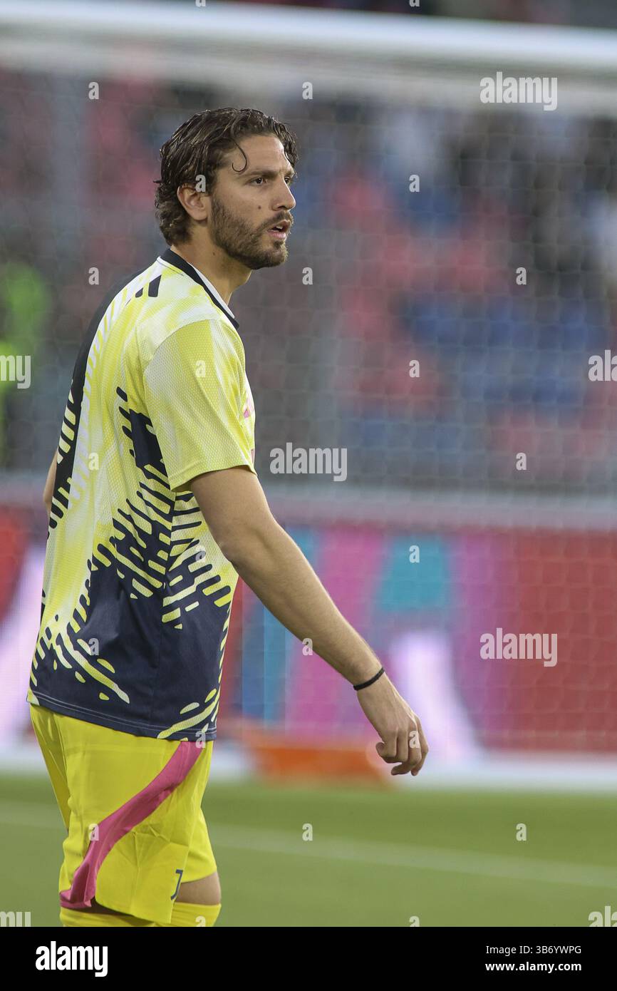 Bologna, Italy. 04th May, 2025. Manuel Locatelli of Juventus FC during ...