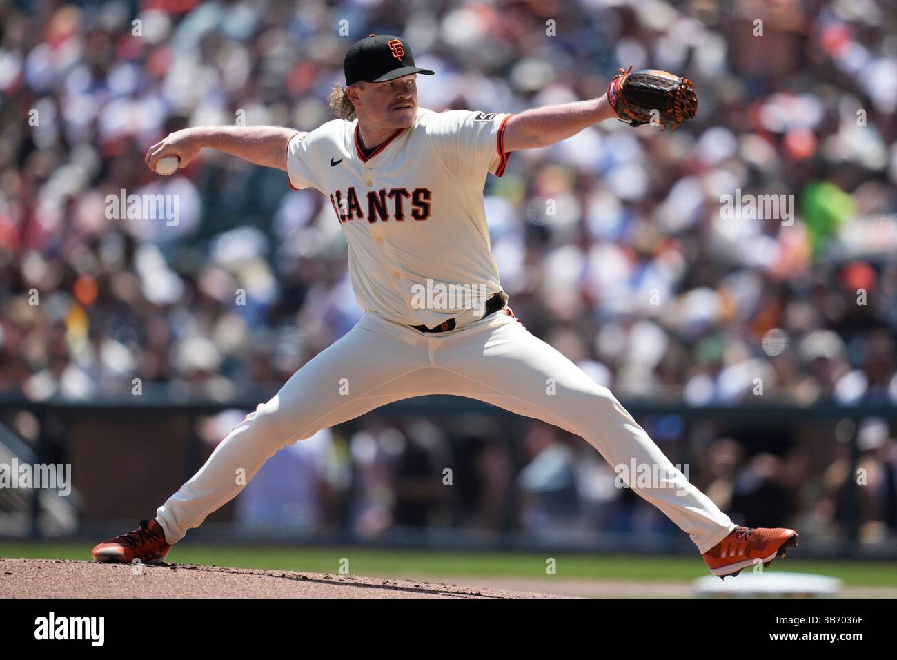 San Francisco Giants pitcher Logan Webb throws against the Colorado ...