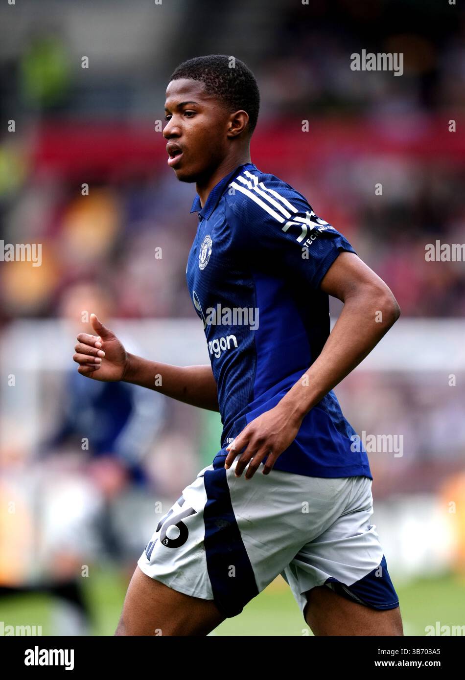 Manchester United’s Chido Obi-Martin during the Premier League match at ...