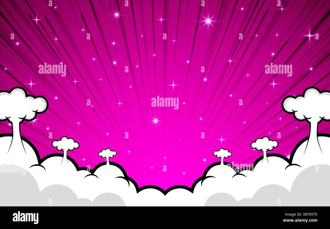 Comic lightning burst frame Stock Vector Images - Alamy