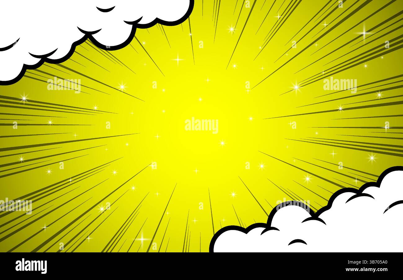 Comic speed effect clouds hi-res stock photography and images - Alamy