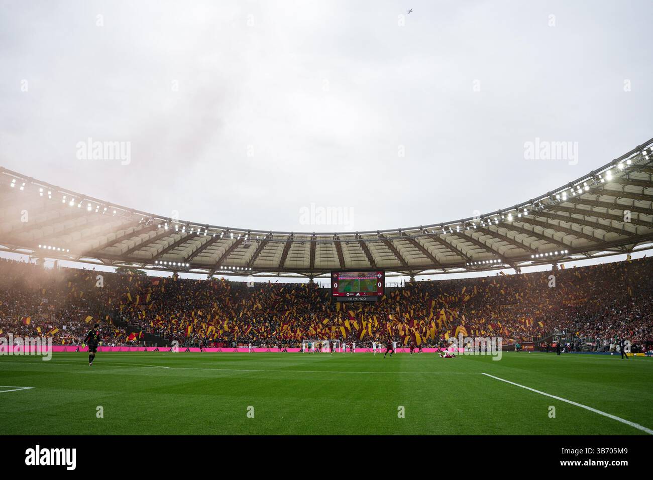 Rome, Italy. 04th May, 2025. AS Roma ultras curva sud during AS Roma vs ...