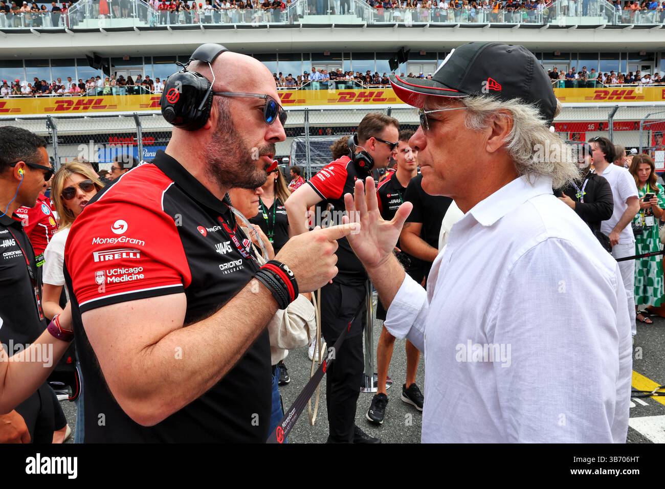 Miami, USA. 04th May, 2025. (L to R): Stuart Morrison (GBR) Haas F1 ...