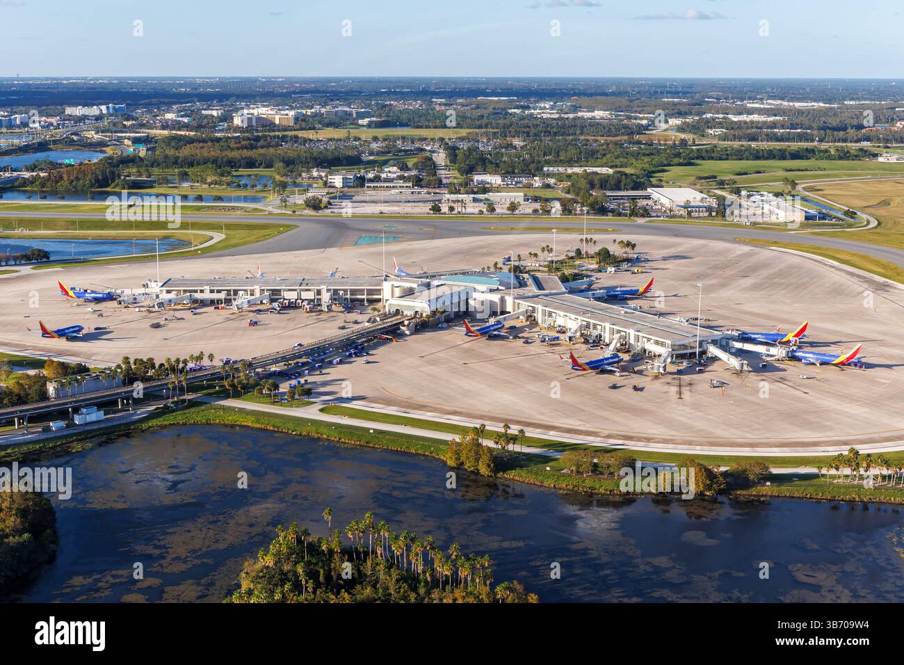 Orlando, United States - October 17, 2024: Aerial view photo of Orlando ...
