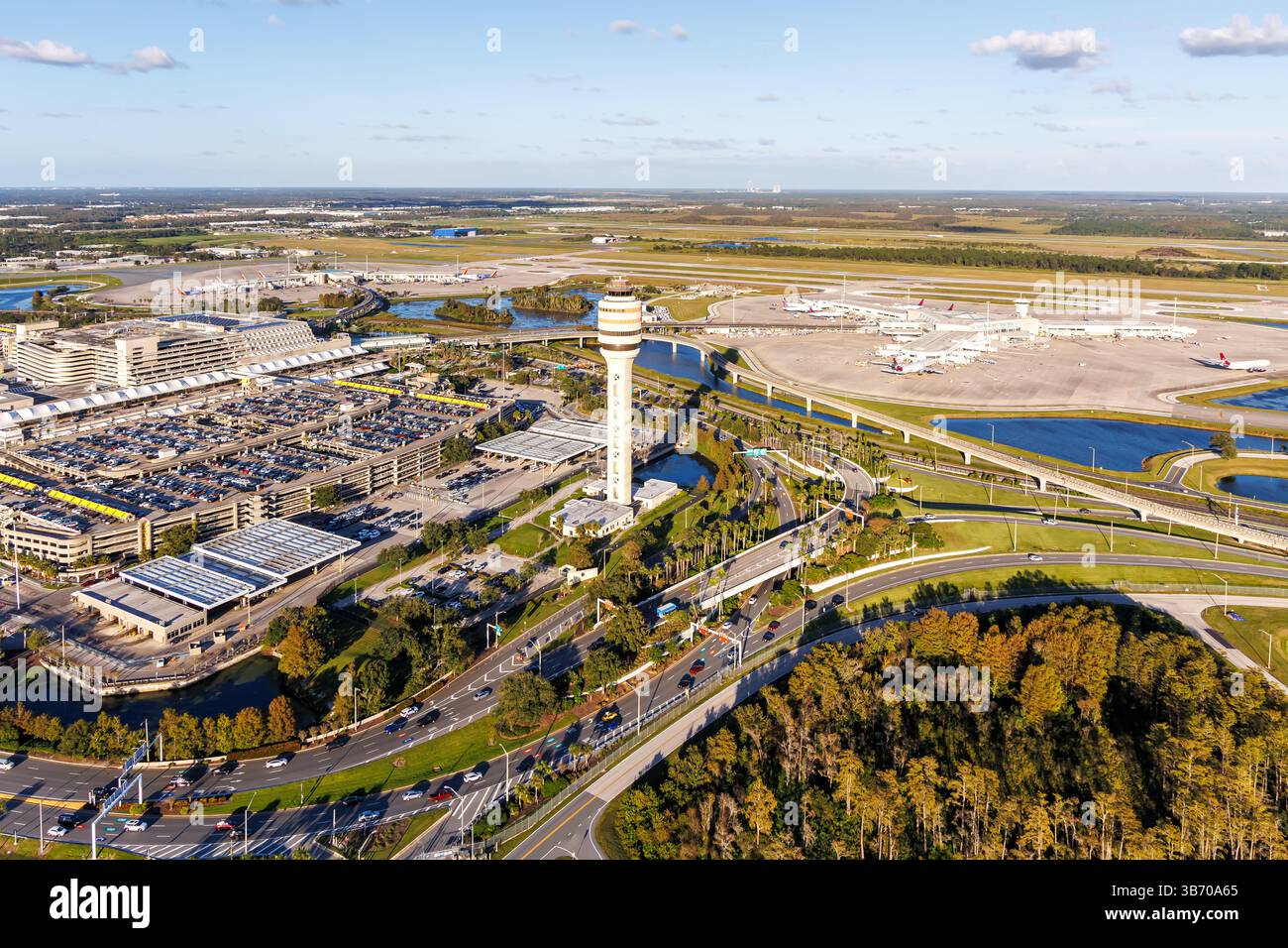 Orlando, United States - October 17, 2024: Aerial view photo of Orlando ...