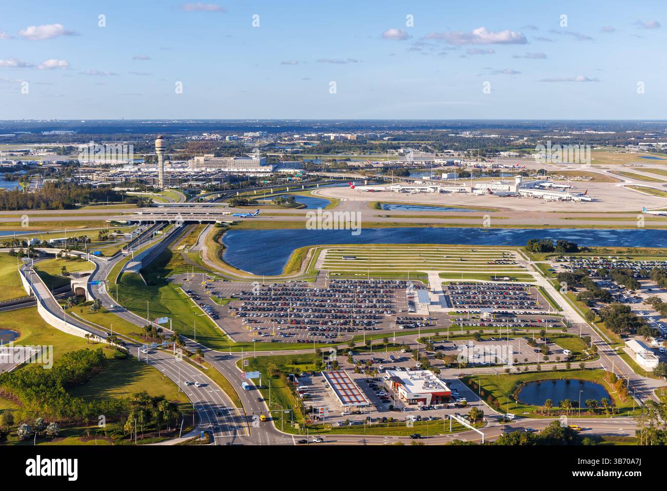 Aerial view orlando international airport hi-res stock photography and ...
