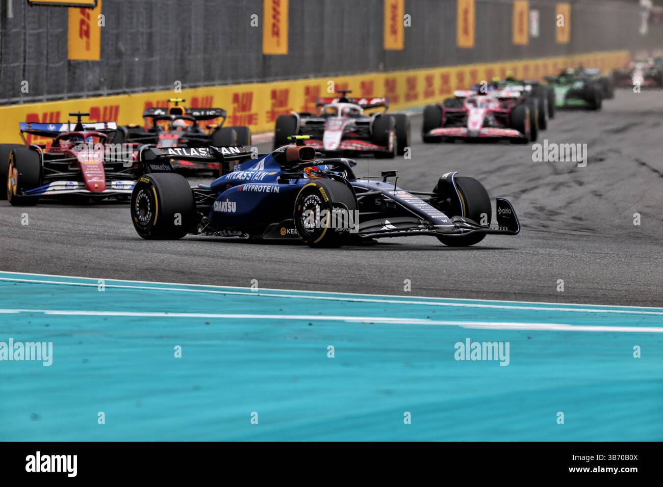 Miami, USA. 04th May, 2025. Carlos Sainz (ESP) Atlassian Williams ...