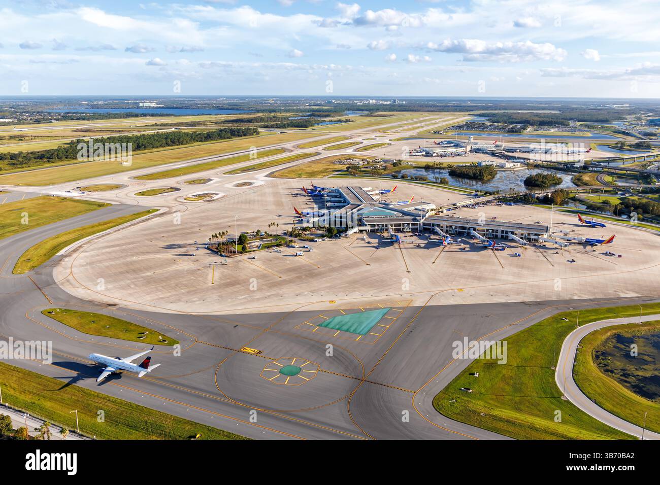 Orlando, United States - October 17, 2024: Aerial view photo of Orlando ...