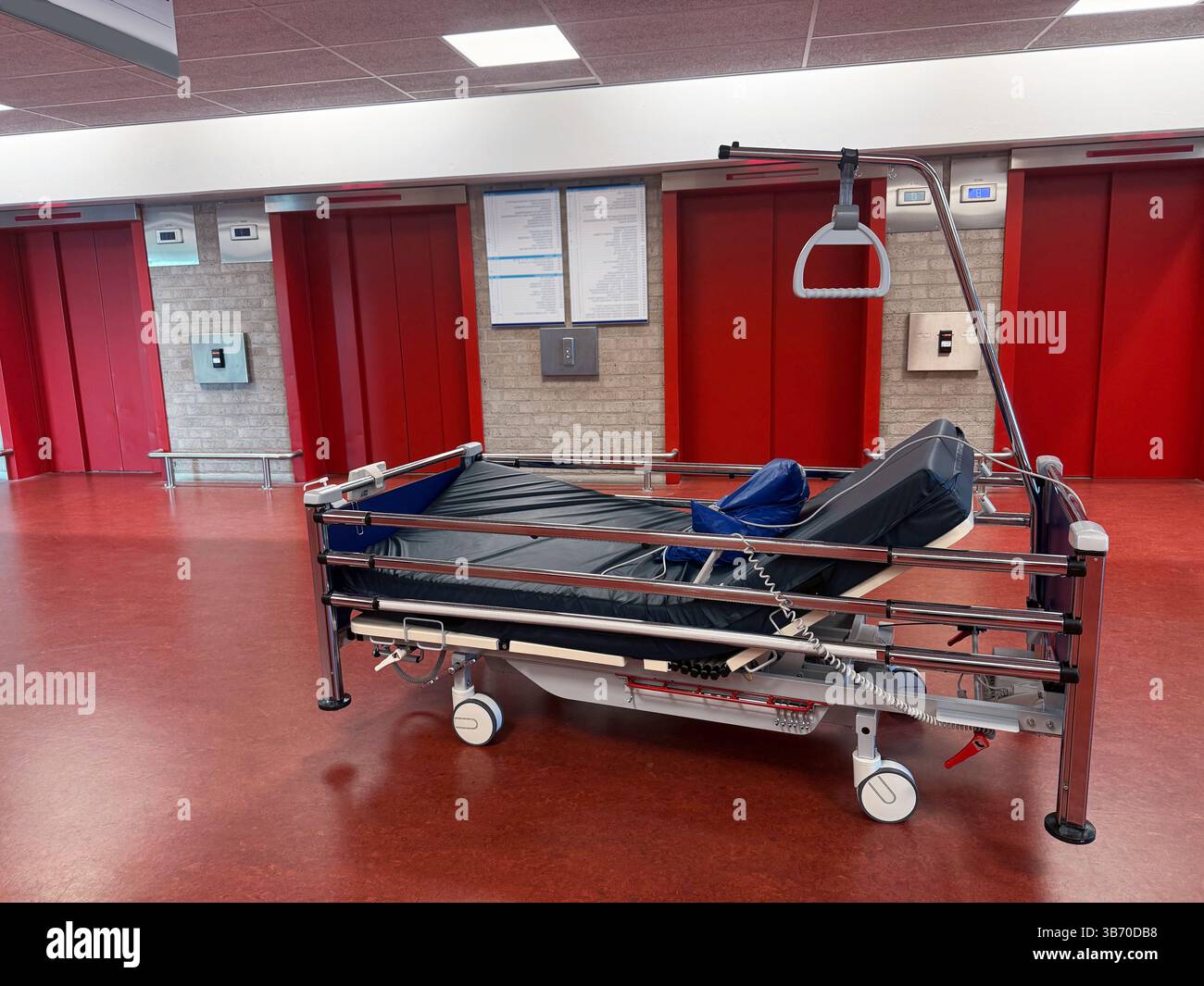 Stretcher inside modern hospital hall. Medical equipment Stock Photo ...