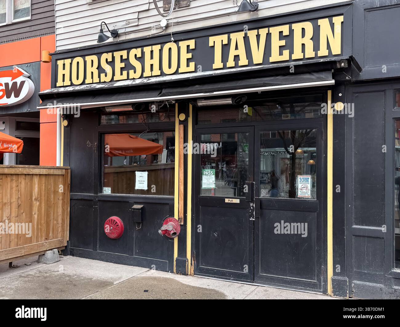 Horseshoe Tavern, Toronto, Canada. Exterior street view of the iconic ...
