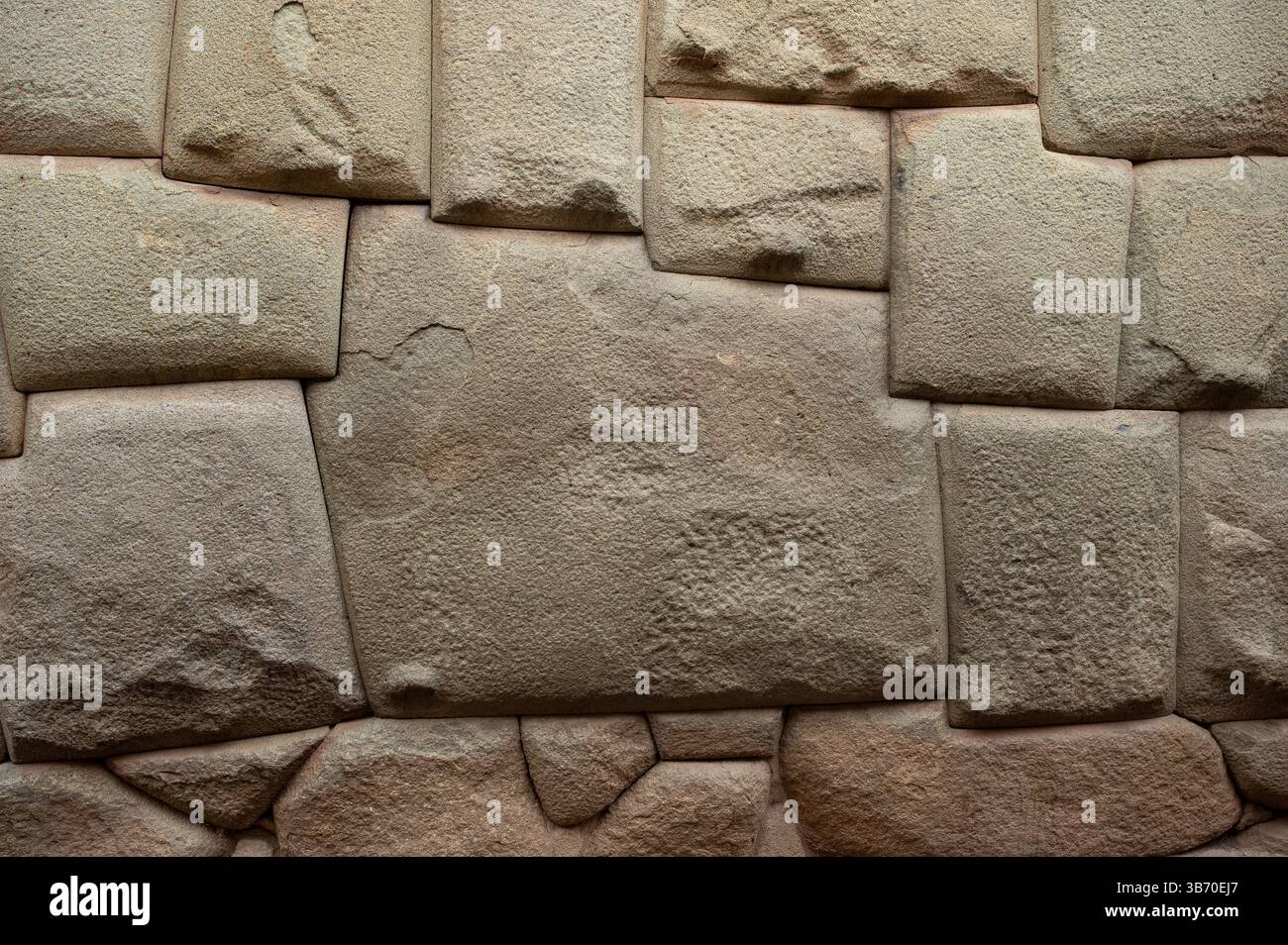 The twelve corner stone in Cusco, Peru built by the Incas Stock Photo ...