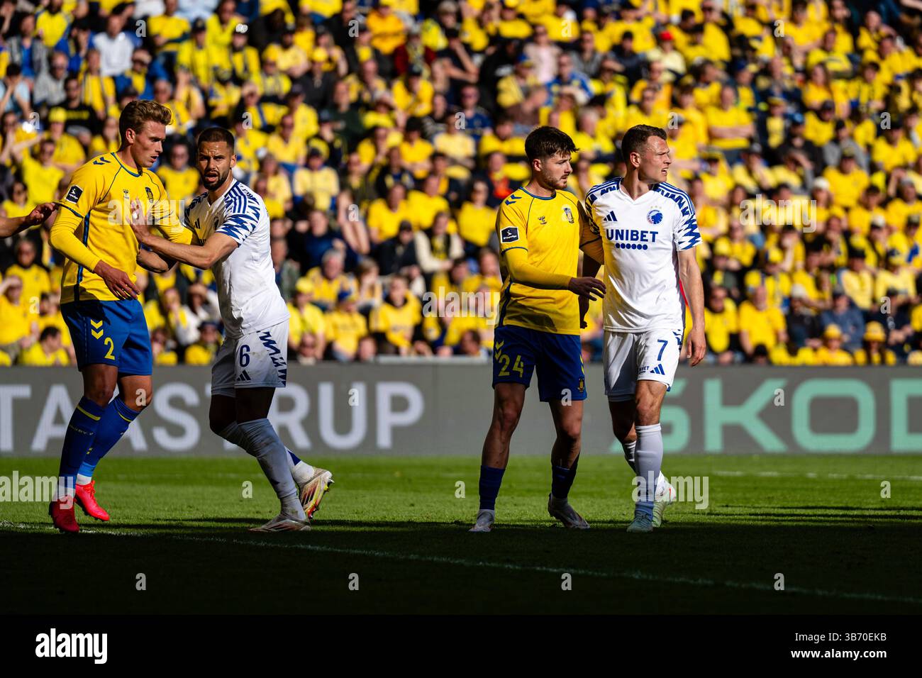 Broendby, Denmark. 04th May, 2025. Sebastian Sebulonsen (2) and Marko ...