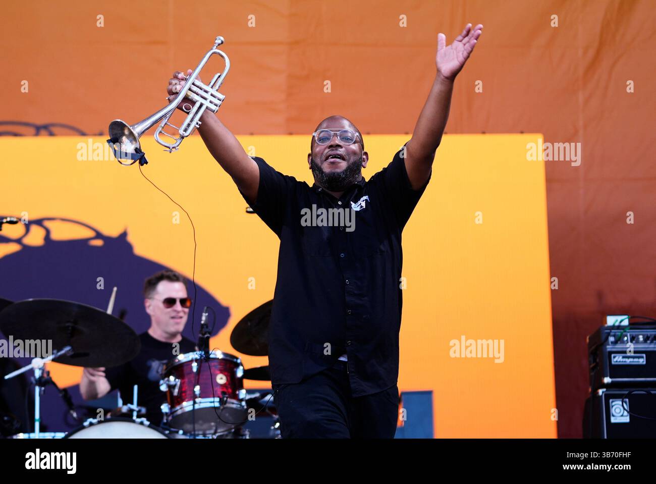 Trumpeter Eric Gordon performs with his band Galactic at the New ...