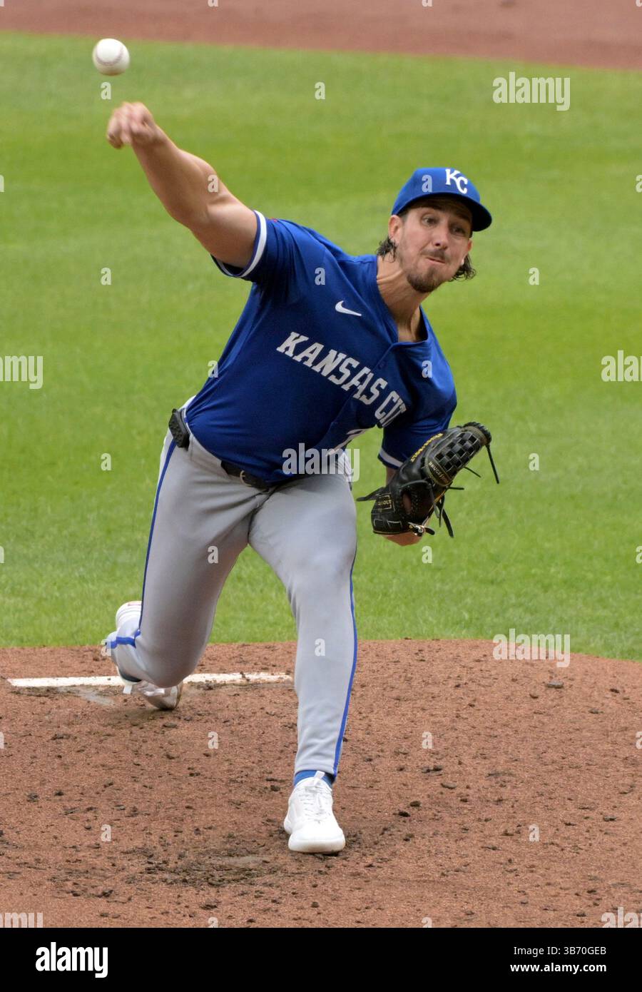 BALTIMORE, MD - MAY 04: Kansas City Royals starting pitcher Michael ...