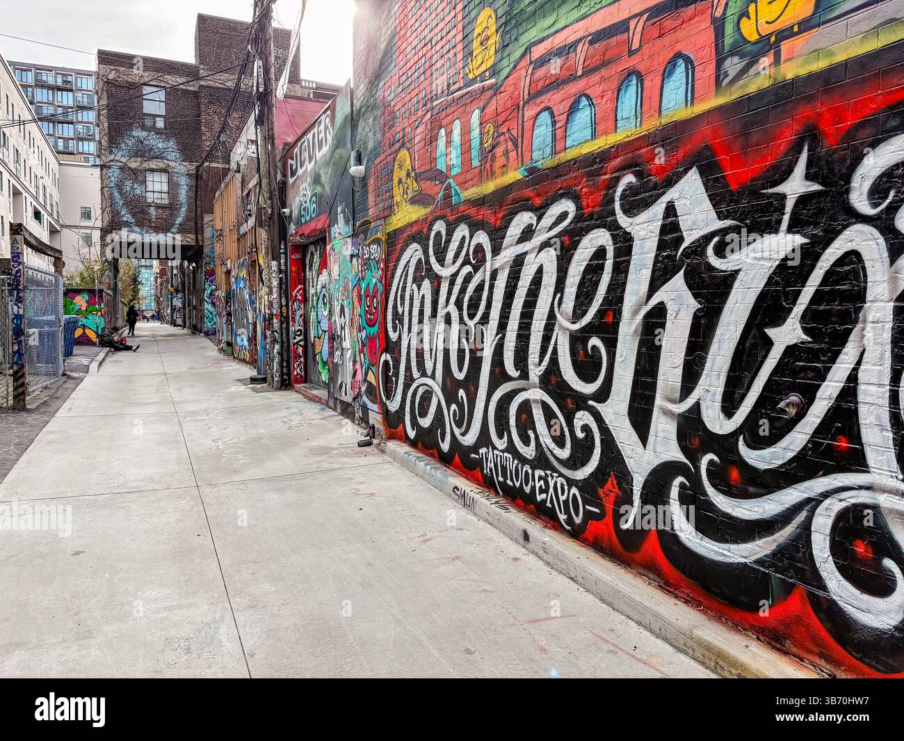 Graffiti Alley, officially Rush Lane, features vibrant street art and ...