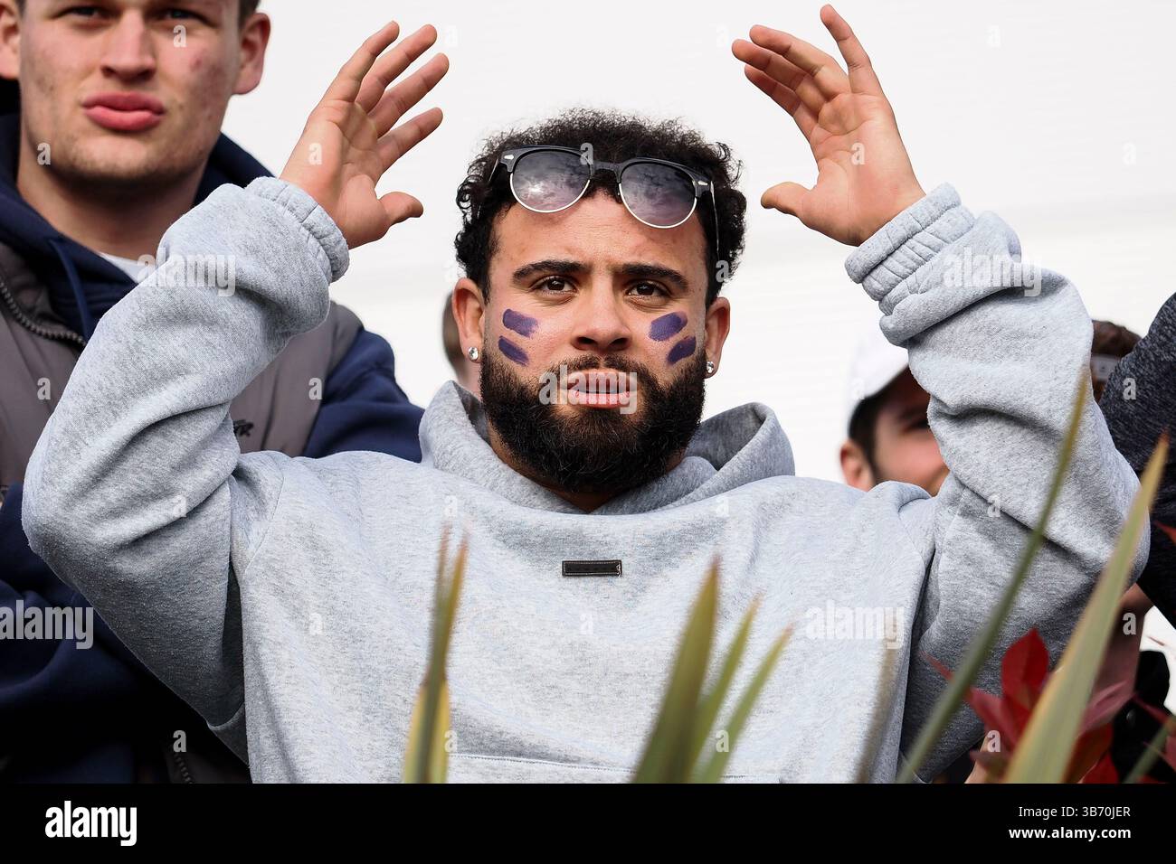 Manchester, United Kingdom . 4 May, 2025. Pictured left to right, a ...