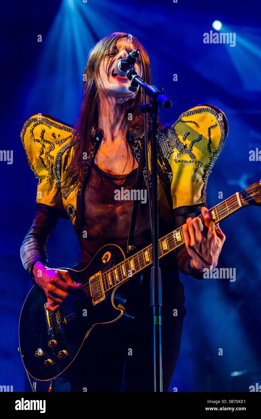 Milan, Italy. 04th May, 2025. Lucio Corsi performs live at Alcatraz in ...