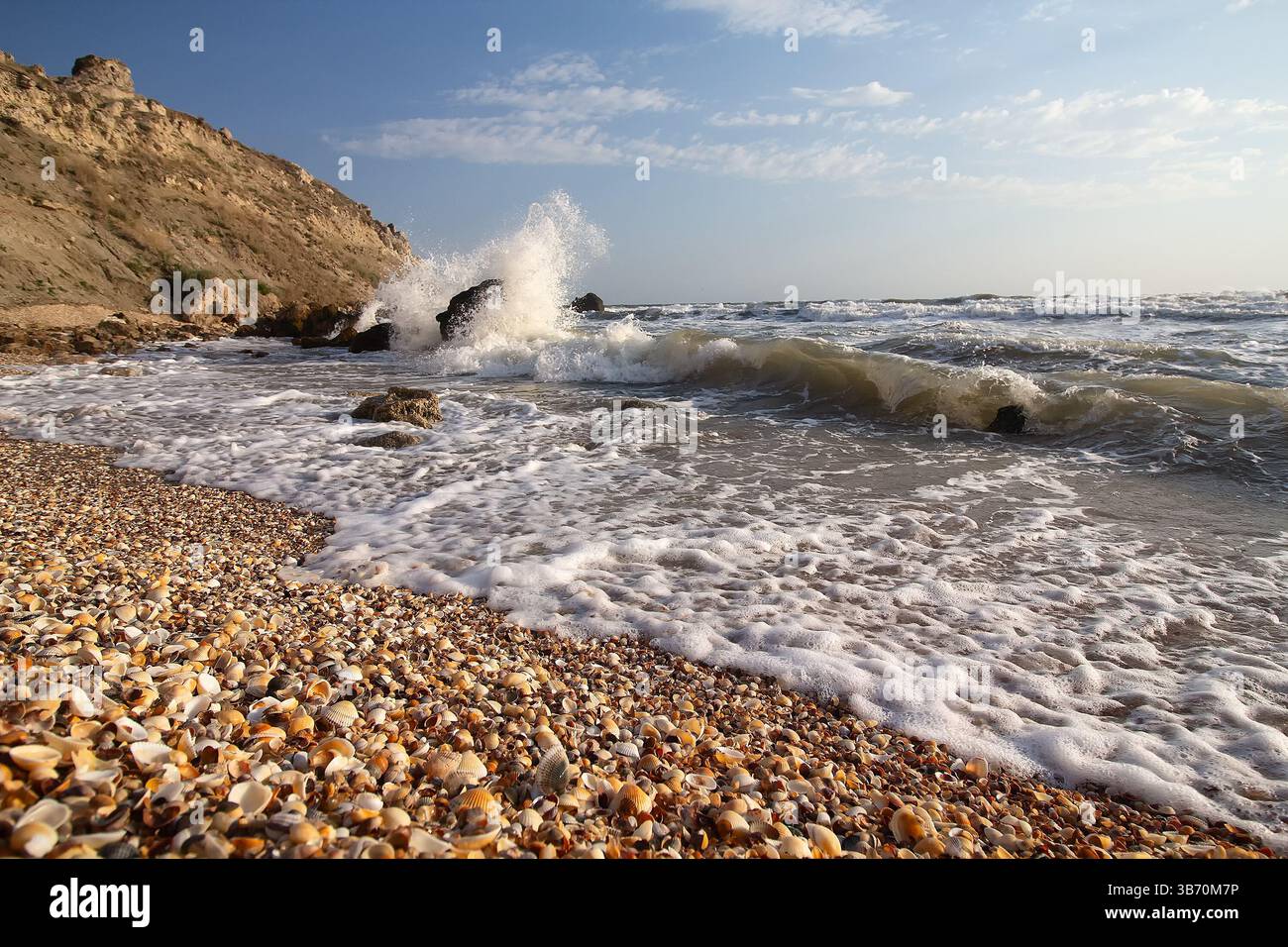 Beach rock waves during storm hi-res stock photography and images - Alamy