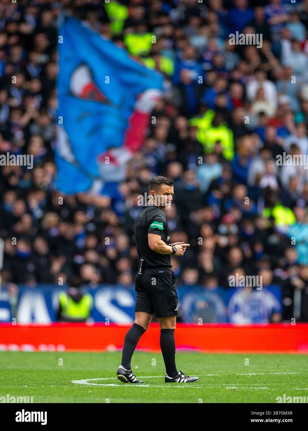Ibrox Stadium, Glasgow, UK. 4th May, 2025. Scottish Premiership ...